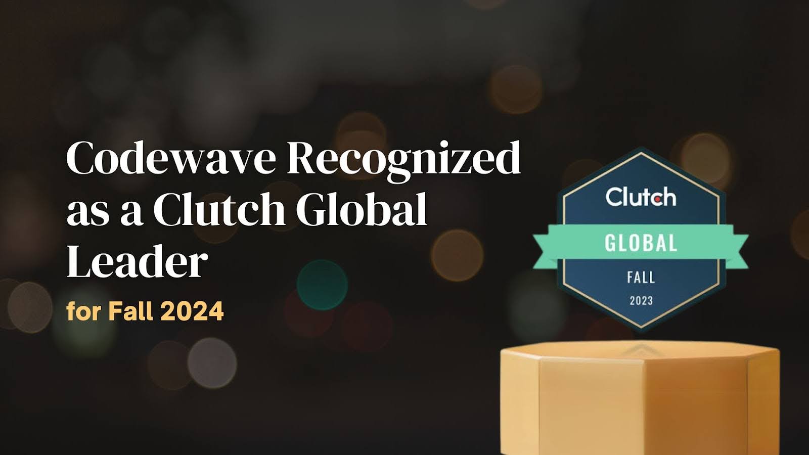 Codewave Recognized as a Clutch Global Leader for Fall 2024