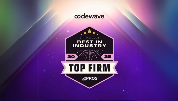 Codewave Honored as One of 50Pros ‘Best in Industry’ Leader 2025!
